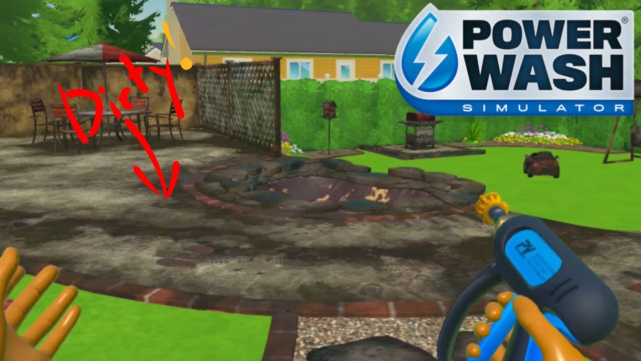Cleaning this dirty Backyard! | Power Wash Simulator PART 1 - YouTube