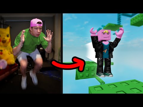 Roblox Obby, But I HAVE to Jump IRL