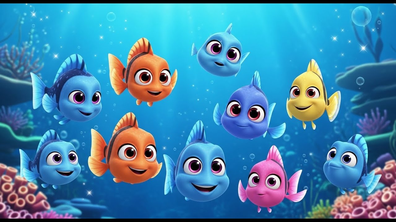 Counting Little Fish Under the Sea 🐠🌊 | Numbers Song for Kids | Learn ...