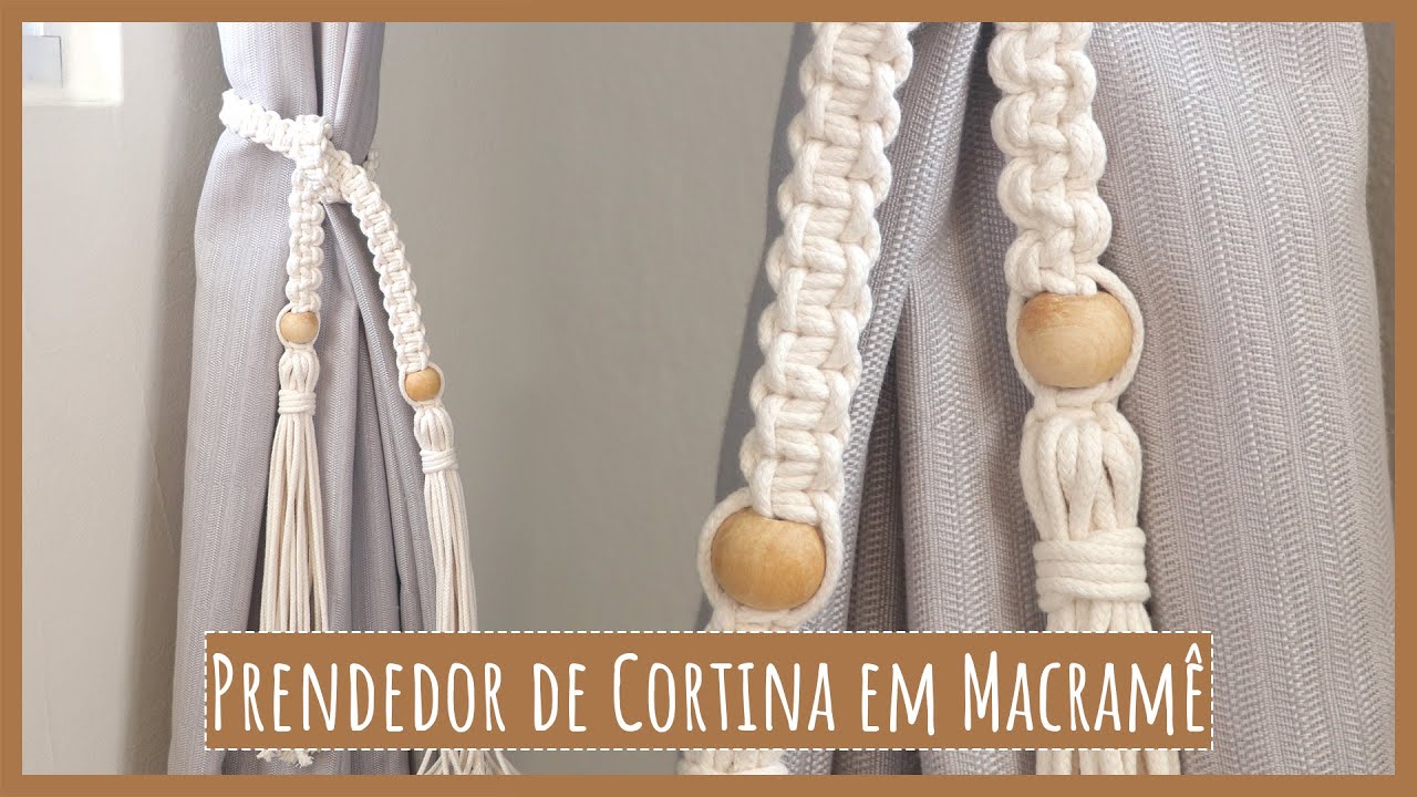 🧶 Prendedor de Cortina em Macramê – Tutorial Passo a Passo! - YouTube