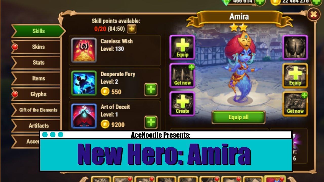Hero Wars: New Hero! Amira - YouTube