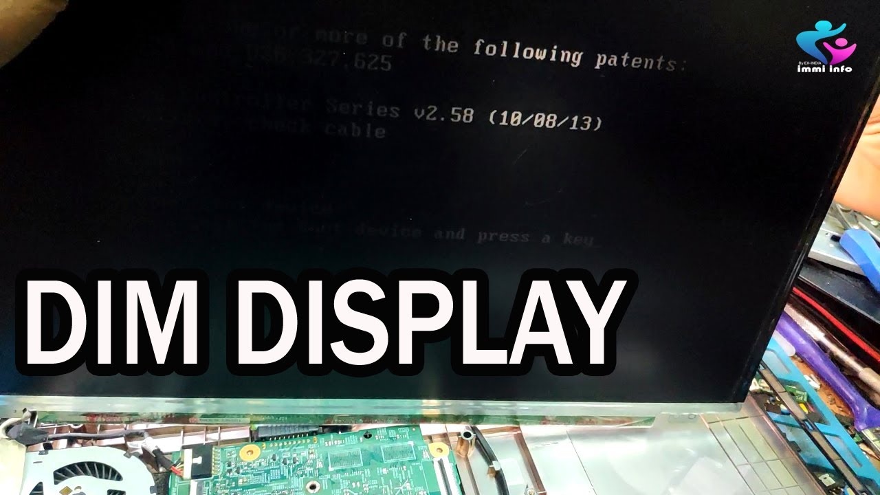 HOW TO FIX DIM DISPLAY FOR ALL LAPTOP LCD LED PANEL NO BACKLIGHT how-to-fix-dim-display-for-all-laptop-lcd-led-panel-no-backlight