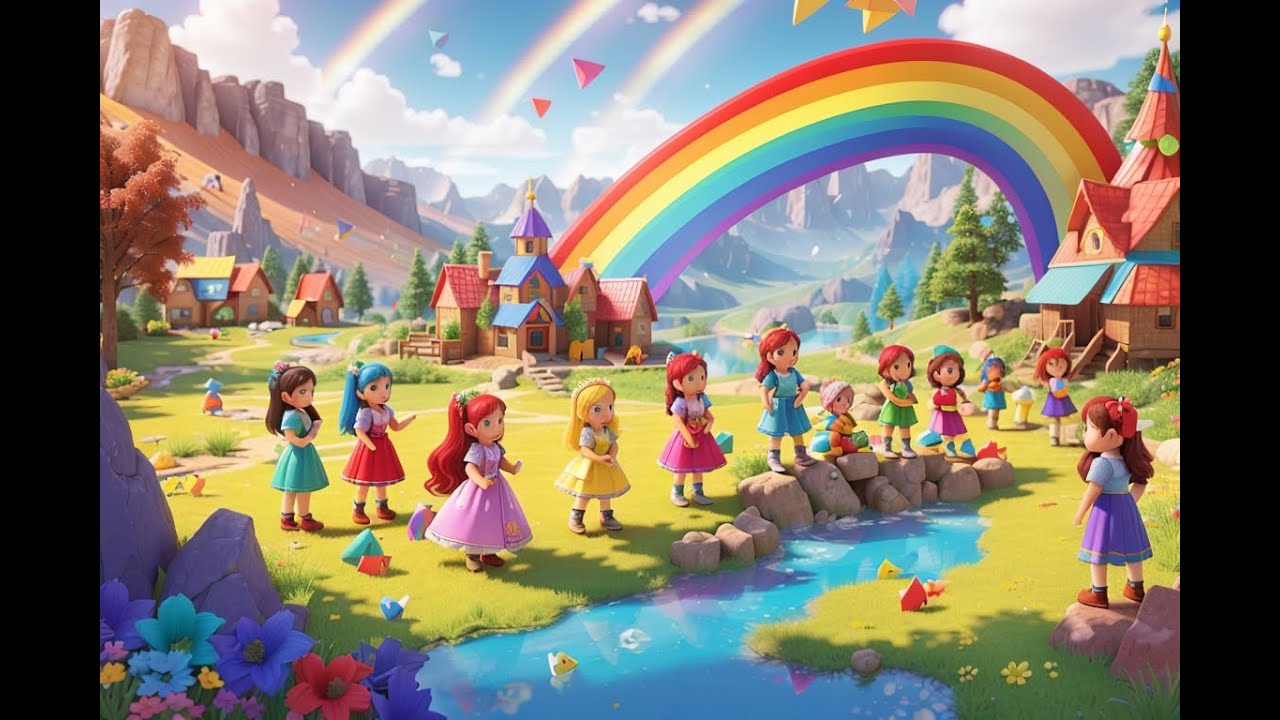 🌈 Princess Rainbow's Colorful Adventure | Learn Colors with Fun Games ...