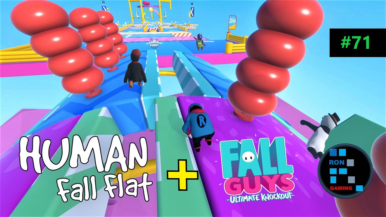 Human: Fall Flat But We Are Playing Fall Guys Map (PART-71) - YouTube