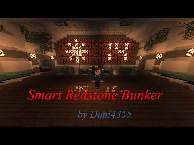 Minecraft Redstone Bunker Part_1 Fully Hidden Minecraft Bunker Door