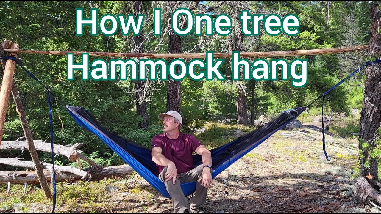 How I one tree Hammock hang - YouTube