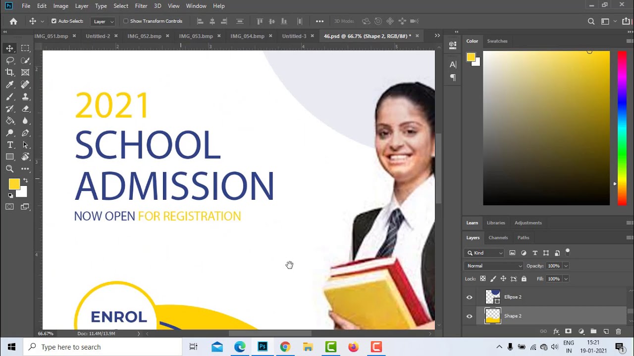 MBA COLLEGE POSTER IN ADOBE PHOTOSHOP || ADOBE PHOTOSHOP 2020 - YouTube