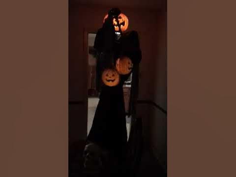 Assemble 7 ft Animated LED towering Jack-o-man - YouTube