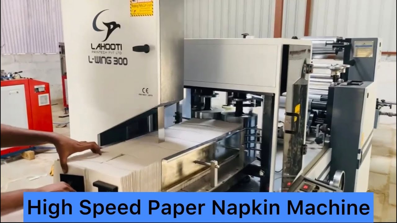 India's Fastest paper napkin machine | Best Tissue machine in India ...