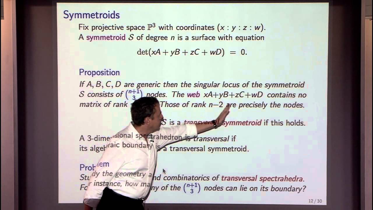 Spectrahedra and their Shadows - YouTube
