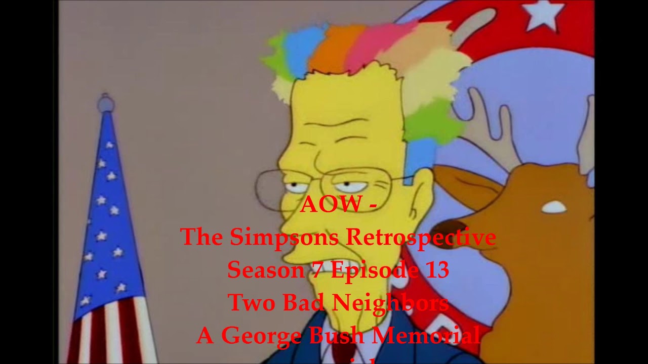 Simpsonia: Two Bad Neighors (Simpsons Season 7 Episode 13) Review - YouTube