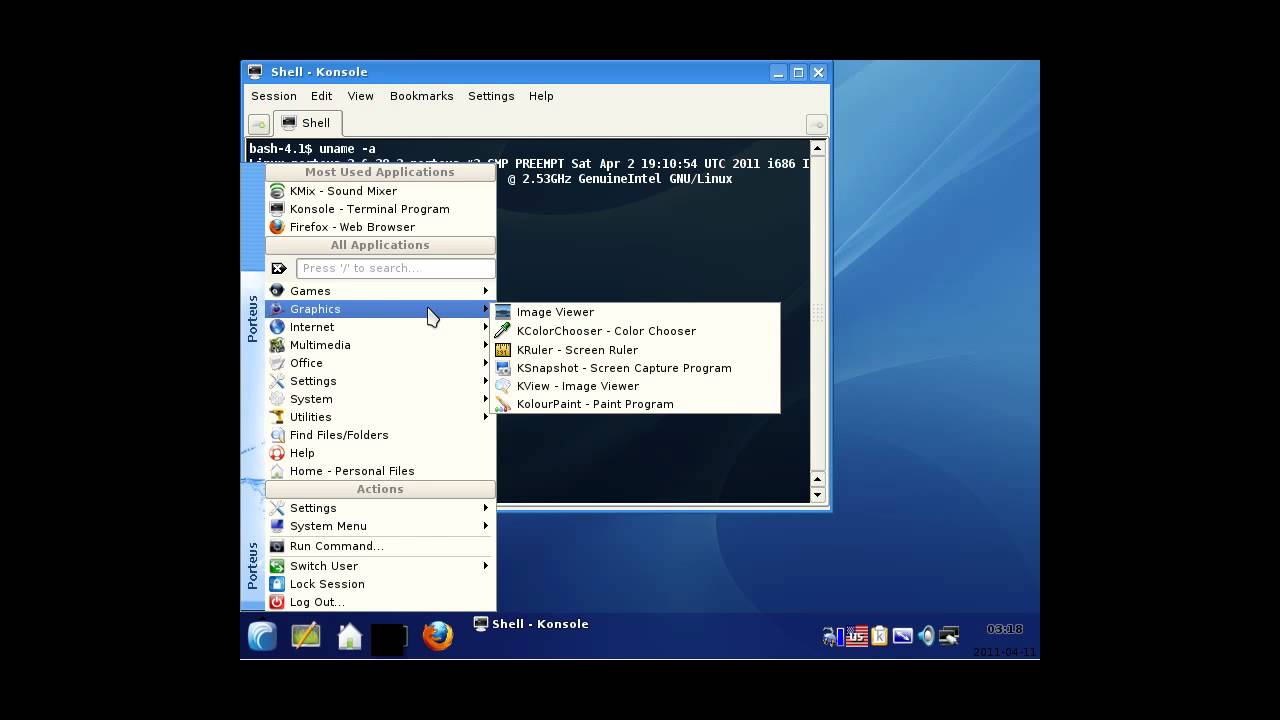 Porteus-v1-32bit preview - YouTube