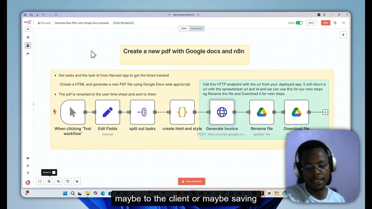 How to create PDFs for free with Google docs and n8n (No-Code/Low-Code Guide) - YouTube