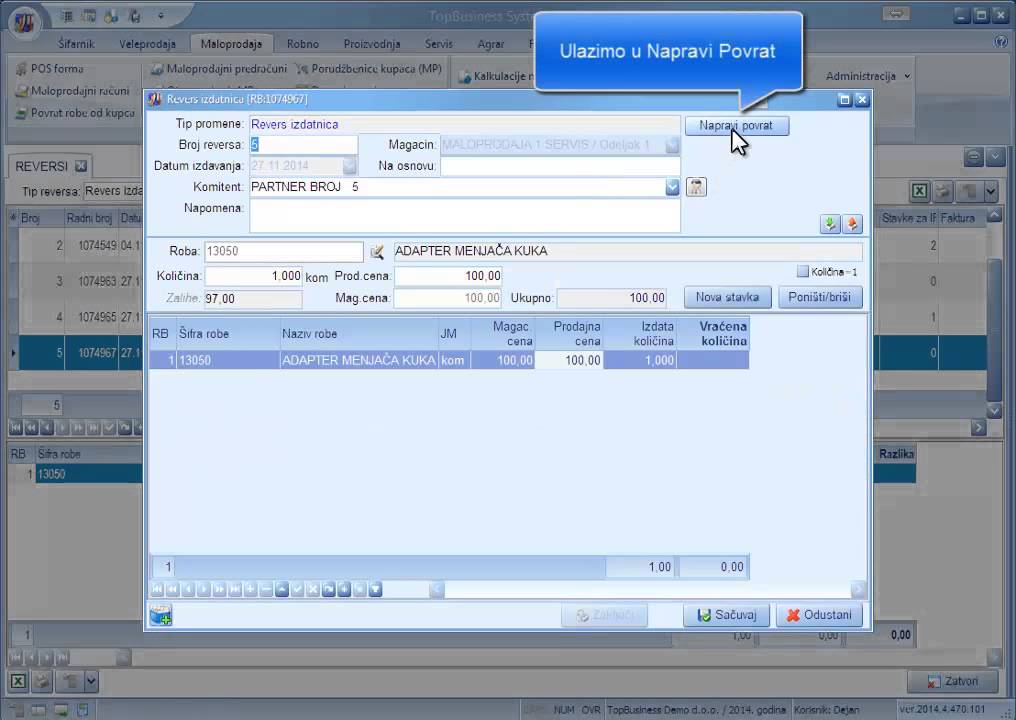 Povrat reversa - YouTube