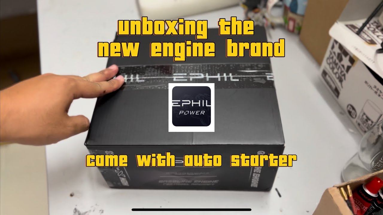 Un-boxing video the all new EPHIL engine 38CC 2 stroke engine PNP with ...