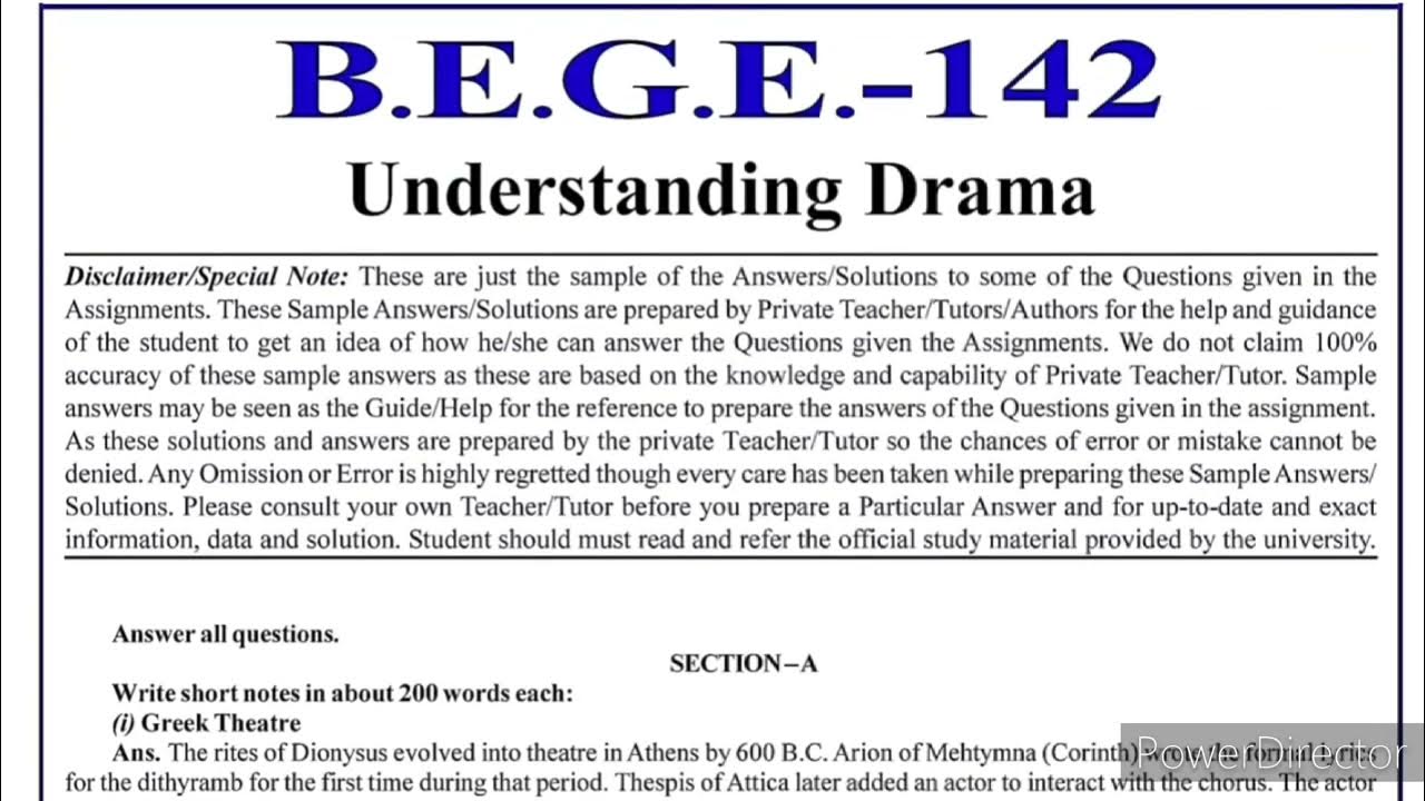 BEGE 142 Solved Assignment 2022-23 | BEGE 142 Solved Assignment 2022-2023 PDF | BEGE 142 BAG ...