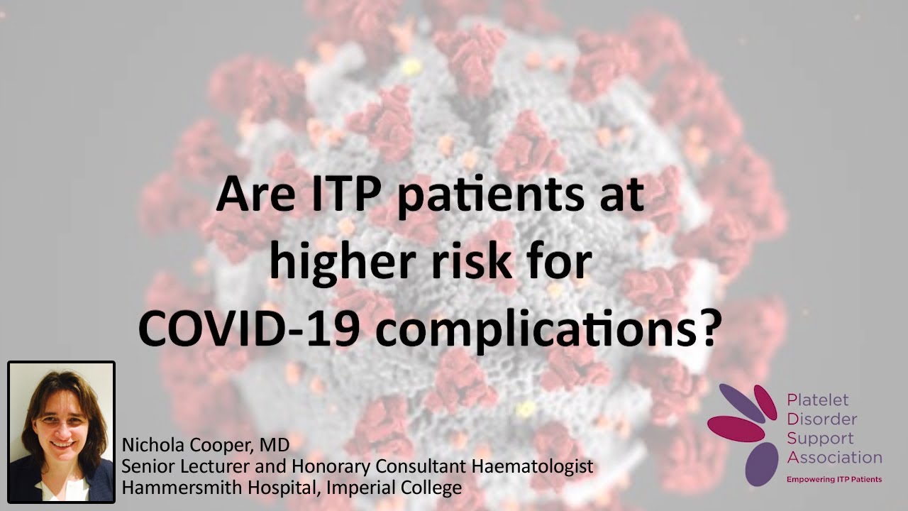 Are ITP patients at higher risk for COVID-19 complications? - YouTube