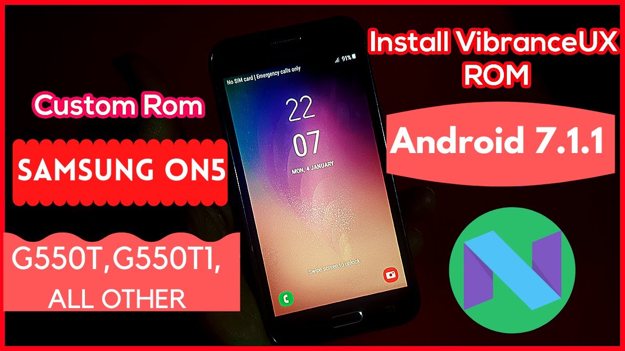 Vibrance ux v2 for Samsung on5 | Custom rom for Samsung on5 | Android 7 ...