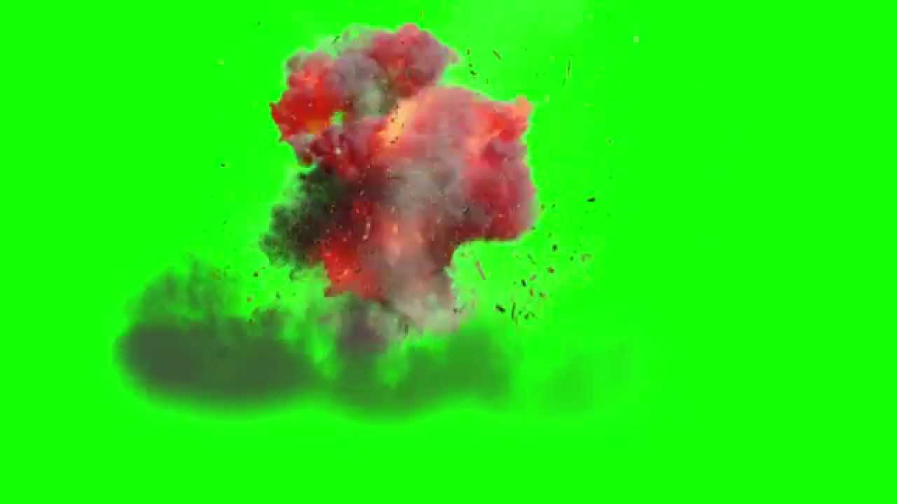 Free Green screen | Detonation Explosion smoke [HD] - YouTube