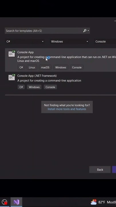 How To Create C# 😍 Console Application #2024 #coding #trending # ...