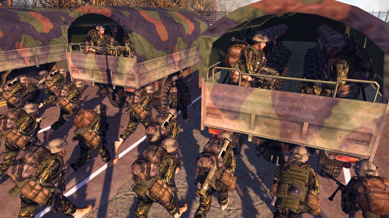 US Army Transports Soldiers into WW3!? - Men of War: World War 3 E2 ...