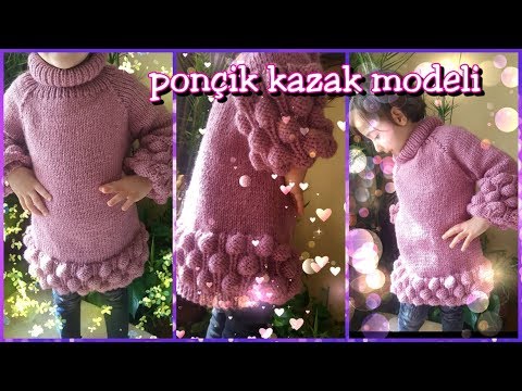 PONÇİK(AHUDUDU) ÖRGÜ REGLAN KOL TUNİK KAZAK - ELBİSE YAPIMI /1.PART