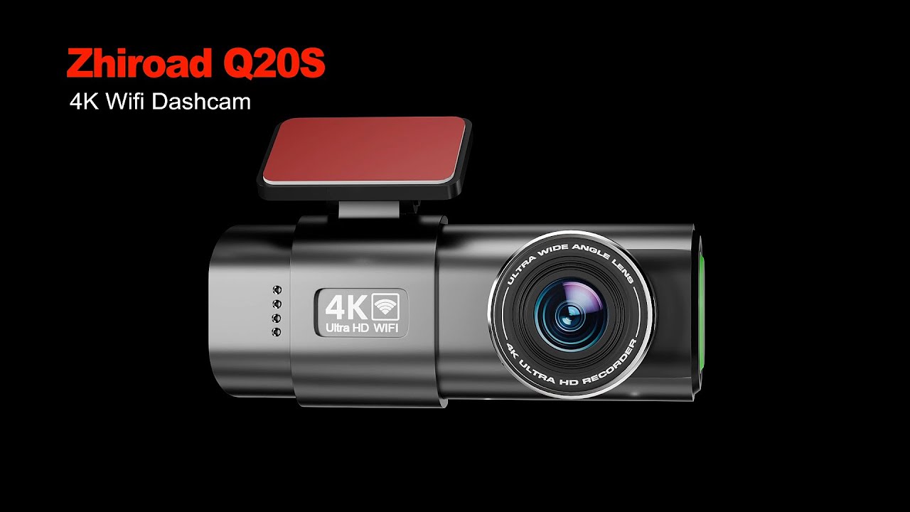 zhiroad Q20S 4K Front Dash Cam with 64G SD Card - YouTube