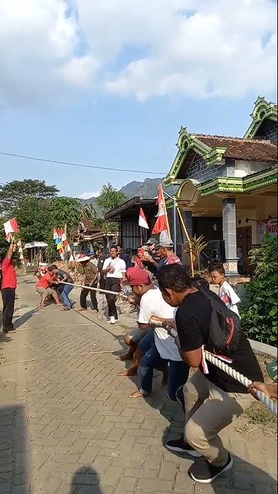 LOMBA TARIK TAMBANG - HUT RI KE 77 - YouTube