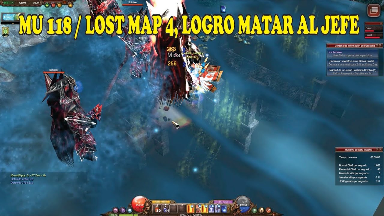 MU ONLINE WEBZEN - 118 LOST MAP 4, LOGRO MATAR AL JEFE / GAMEPLAY ...