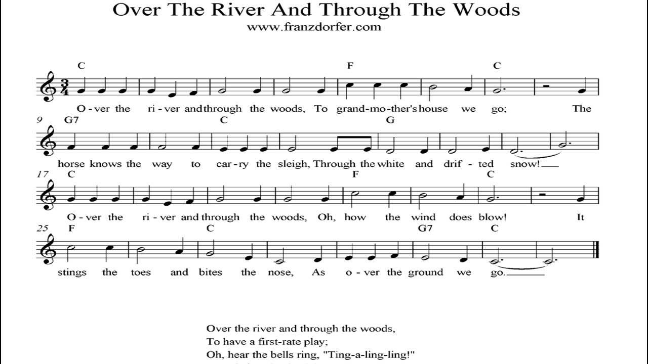 Over The River And Through The Woods - instrumental - YouTube