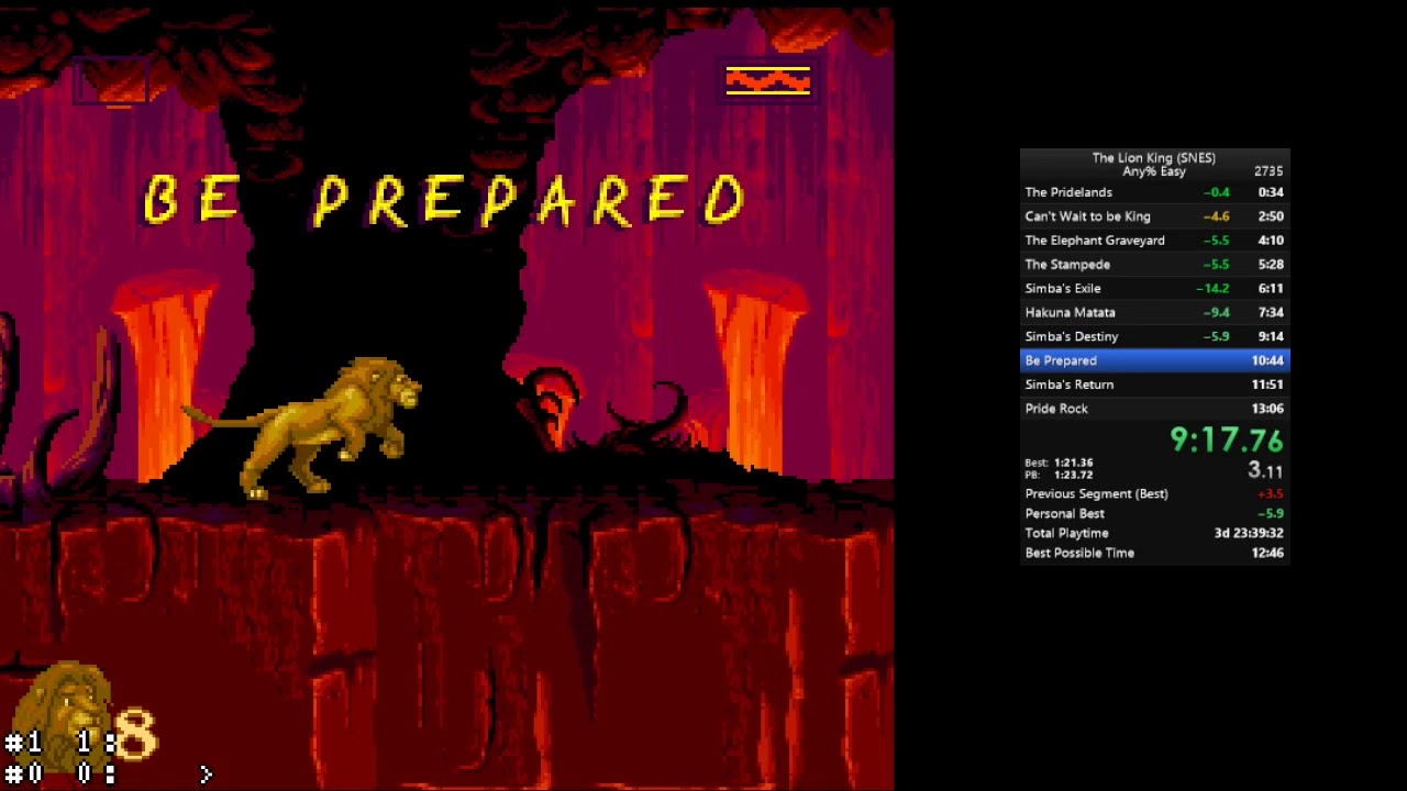 The Lion King SNES - Speedrun - 12:56 - YouTube