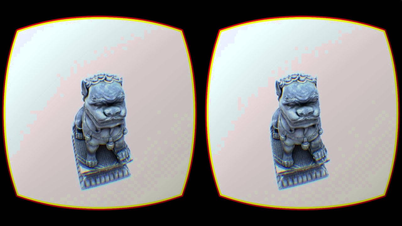 lightfield rendering on Oculus Rift VR (lion statue) - YouTube