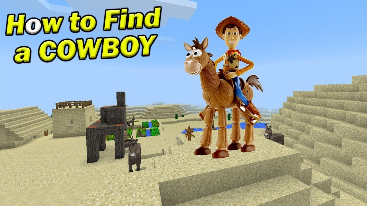 How to Find a COWBOY | Minecraft PE - YouTube