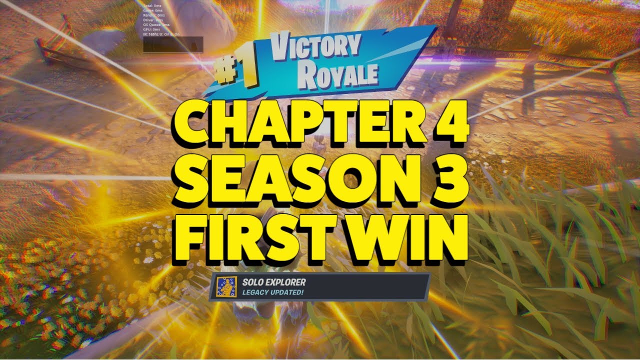 Last Fortnite win of Chapter 4 Season 2 and First Fortnite Win of ...