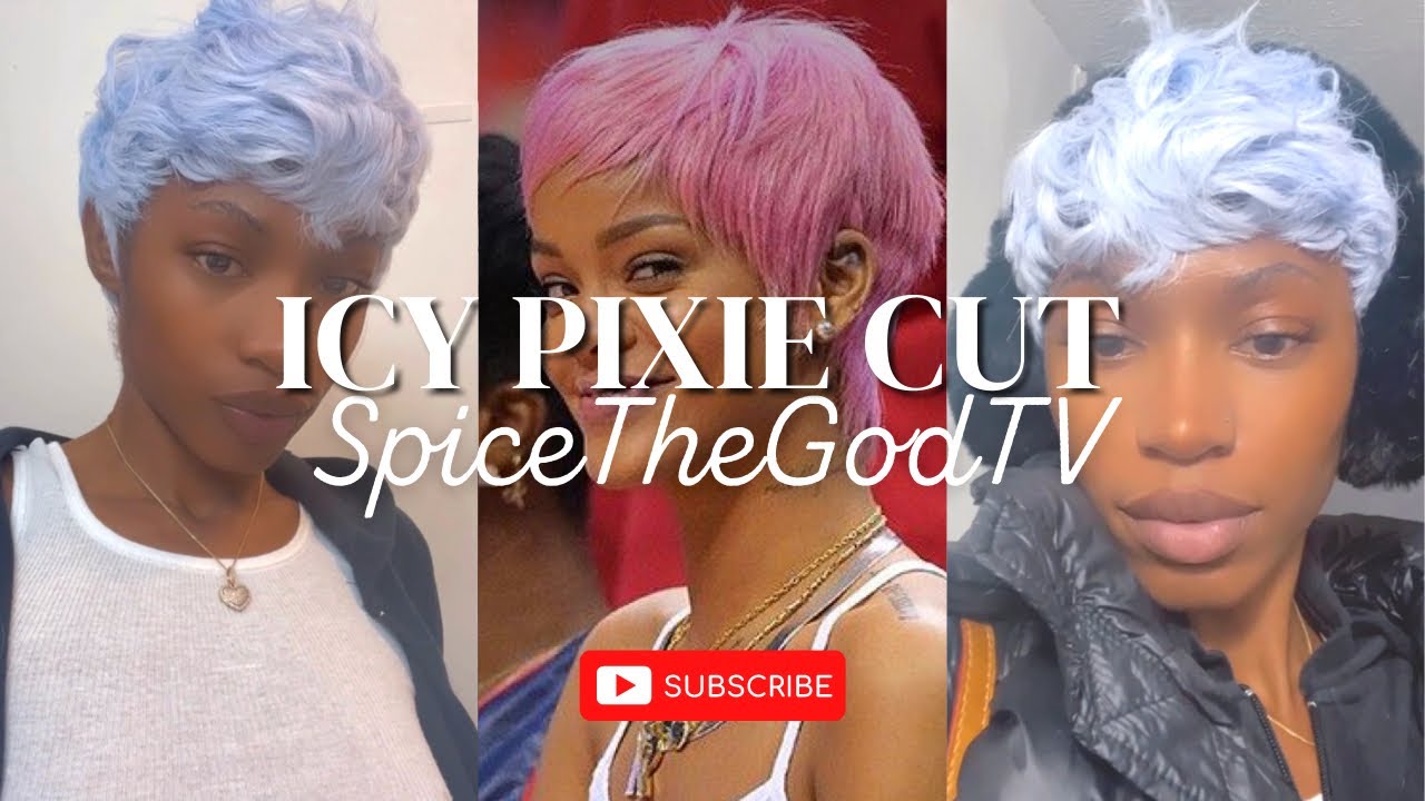 RIHANNA INSPIRED ICY PIXIE CUT | Milkway 27 Piece | Periwinkle Short ...