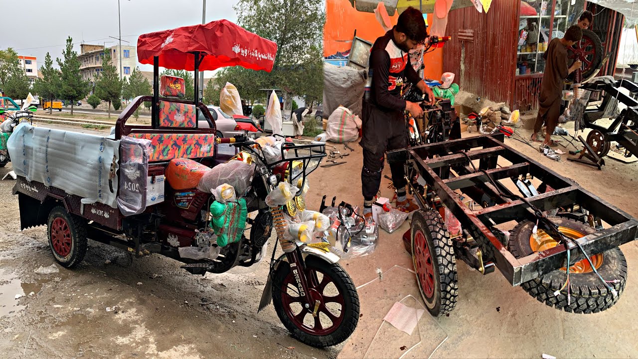 Afghanistan has developed an electric loader rickshaw that can easily ...