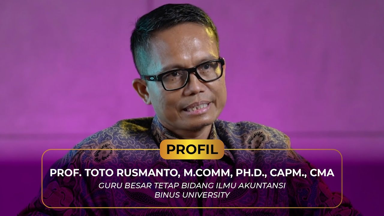 Profil Guru Besar Tetap BINUS UNIVERSITY - Prof. Toto Rusmanto, M.COMM ...