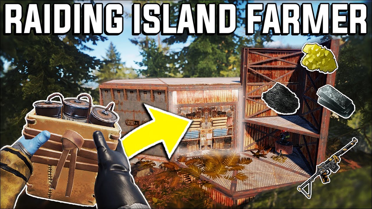 RAIDING Into an INSANELY RICH Metal ISLAND BASE! - Rust Vanilla ...
