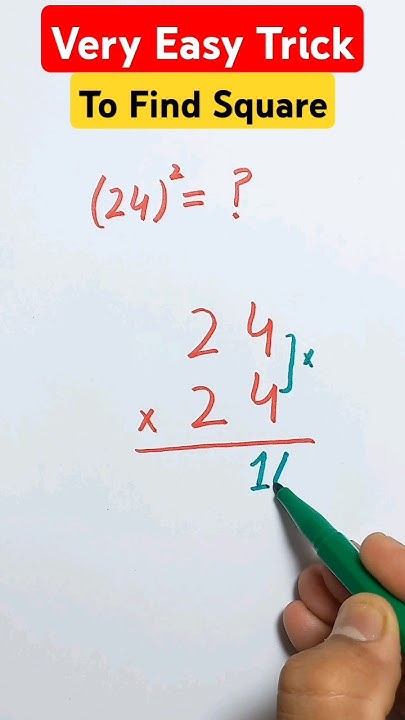 Very easy trick to find Square of Numbers #mathematics #mathtricks # ...