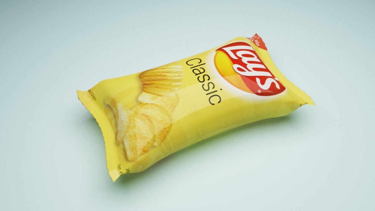 Creating Lays Chips Packet Using 3DS MAX - YouTube