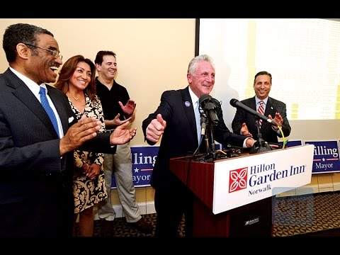 Norwalk Mayor Rilling elected to second term - YouTube