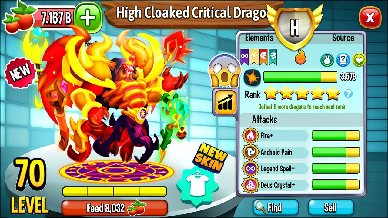 Fluorescerende Drage Dragon City