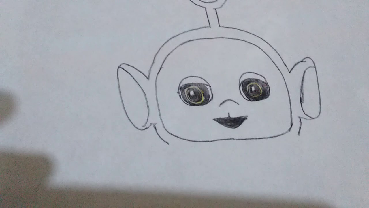 How To Draw Po From Teletubbies Printable Step By Step