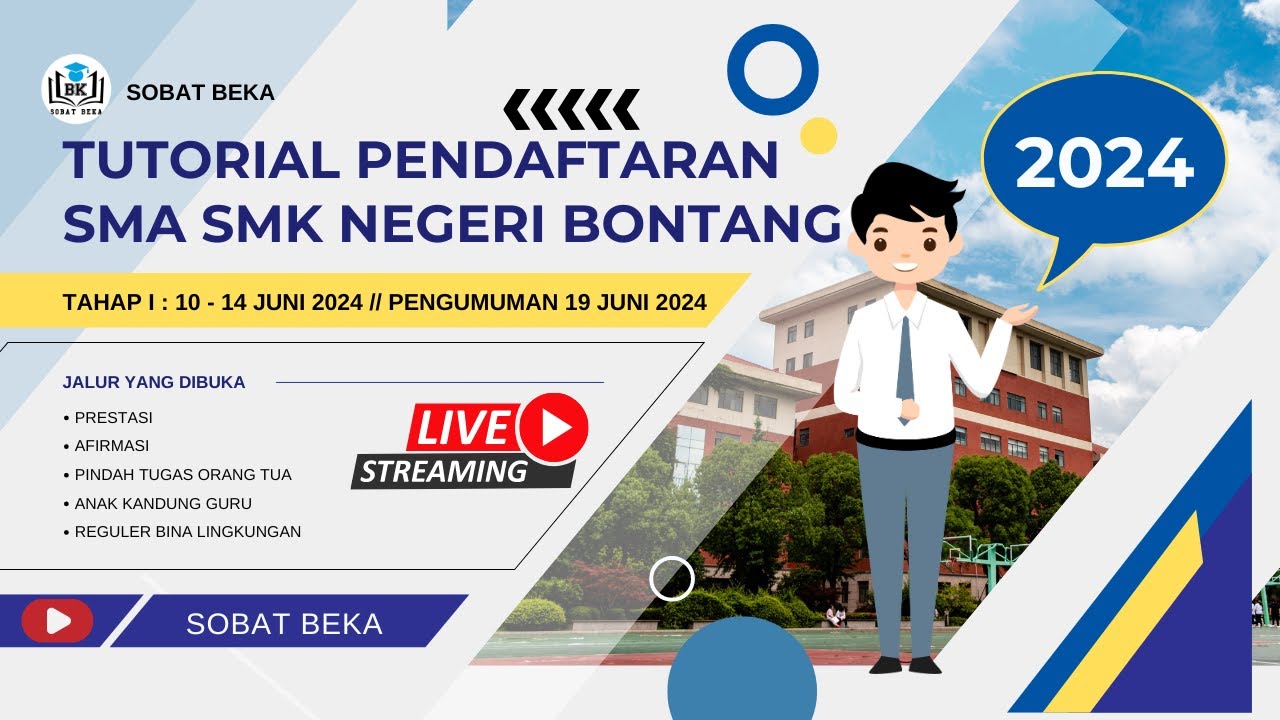 Tutorial Pendaftaran Tahap I : Seri I || PPDB SMA SMK Negeri Bontang 2024 - YouTube