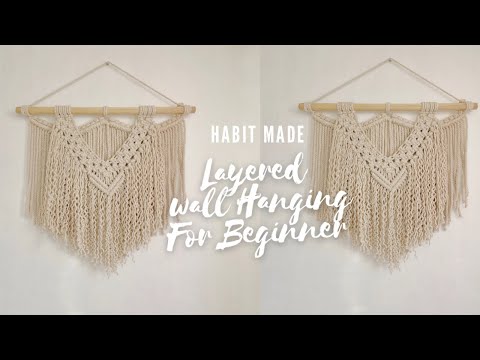 15 Boho DIY Layered Macrame Wall Hanging Tutorials for Beginners ...