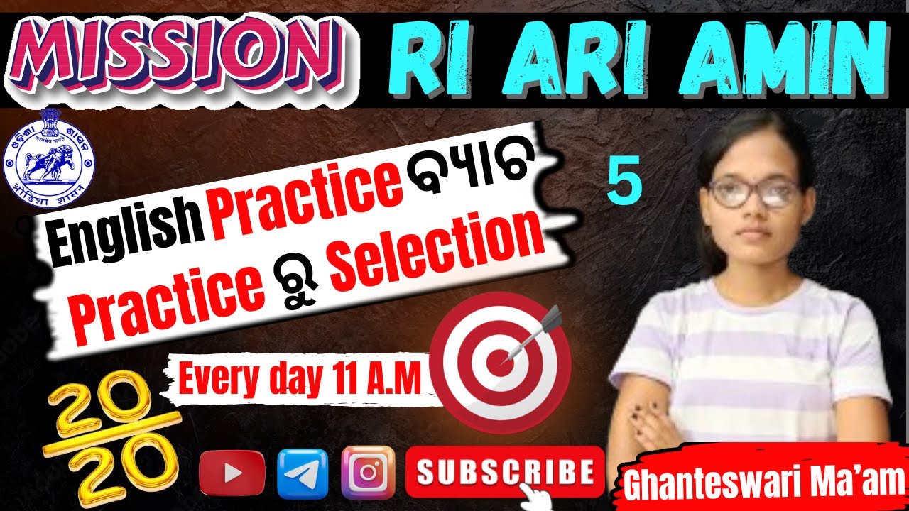 Practice Batch For RI || English || Day 5 || With Ruchika Ma'am ...