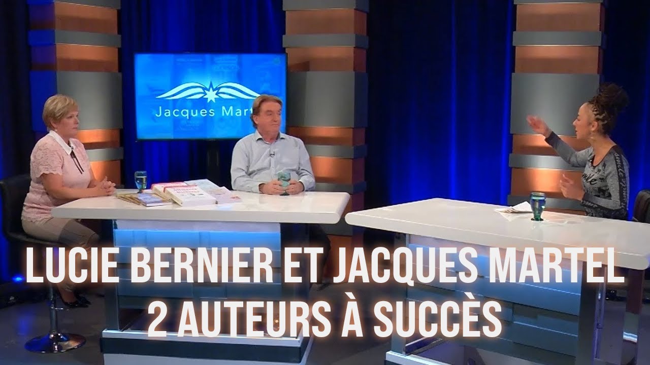 Deux auteur(e)s à succès et complices - Lucie Bernier et Jacques Martel - YouTube