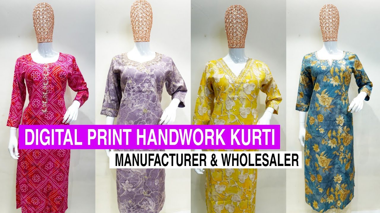 Digital Print HandWork Kurtis Wholesaler And Manufacturer In kolkata ...