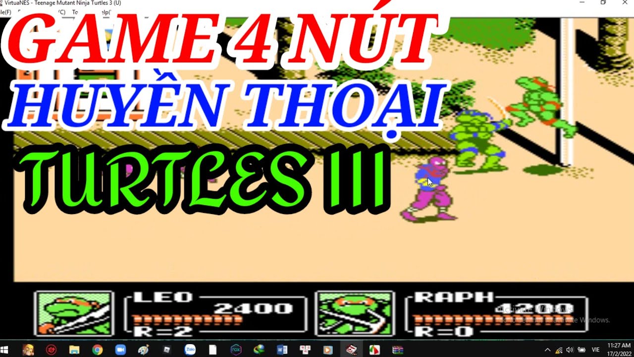 Game ninja rùa 3, game 4 nút, kí ức tuổi thơ, #game4nút - YouTube