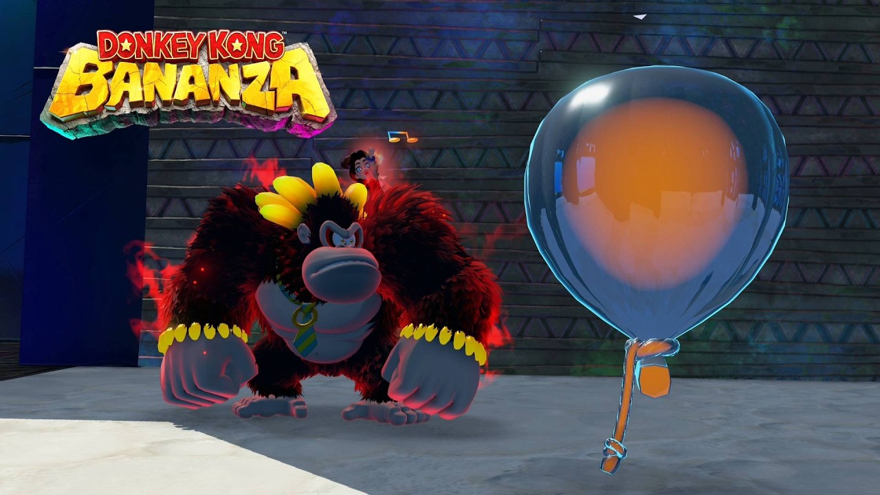 'Pop Party' balloon and banana locations in Donkey Kong Bananza - YouTube